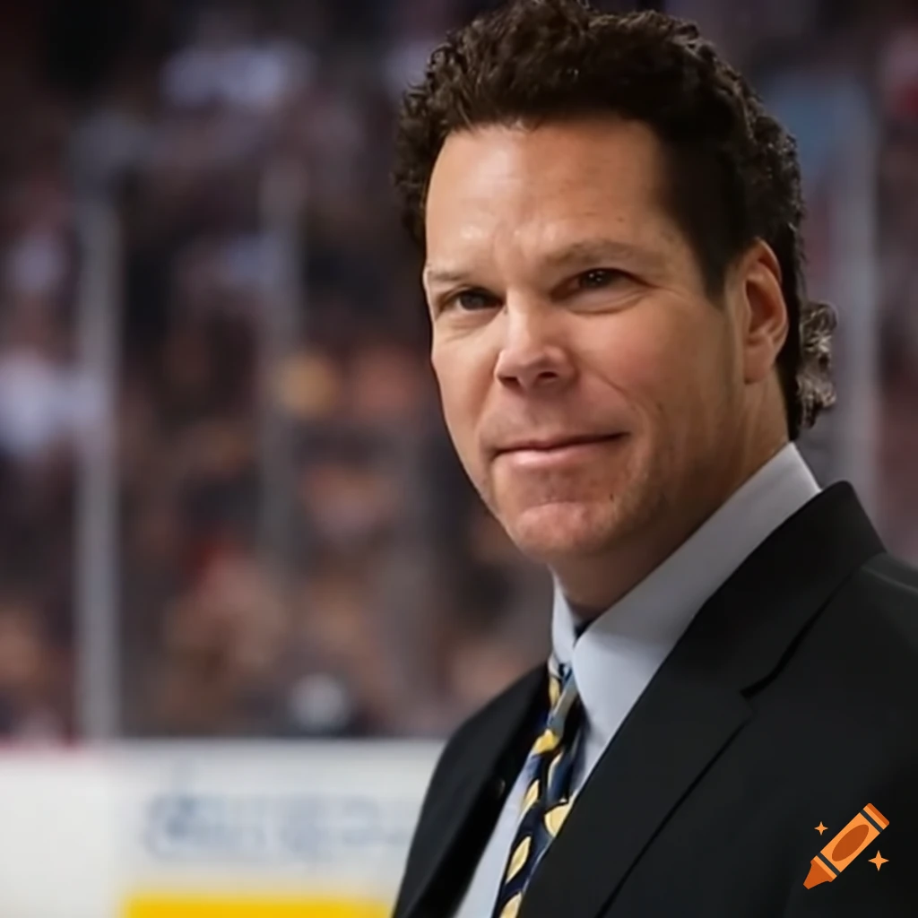 Dane cook as manager of the boston bruins on Craiyon