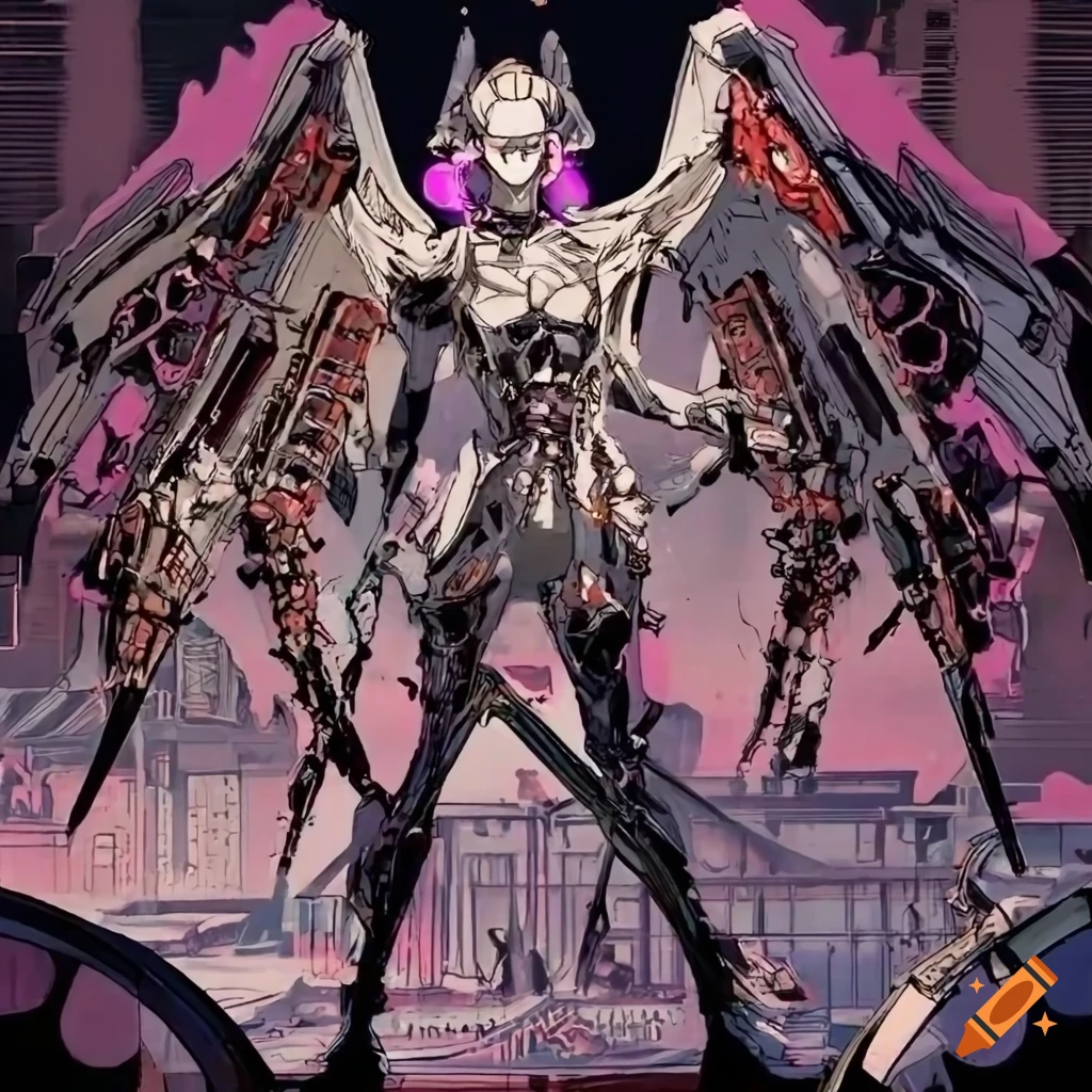 Hajime sorayama, comic book style, art deco, yoji shinkawa, gun ...