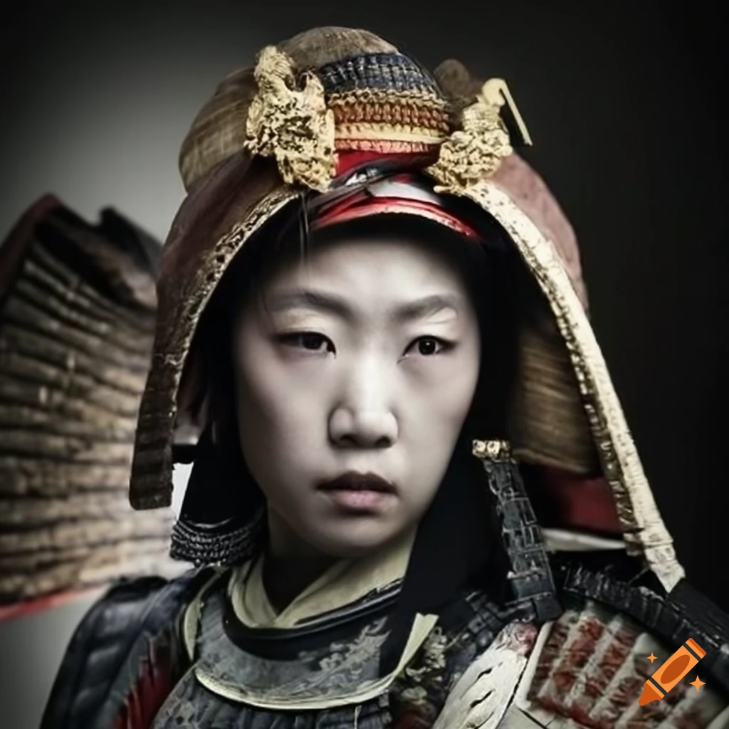 Samurai woman warrior on Craiyon