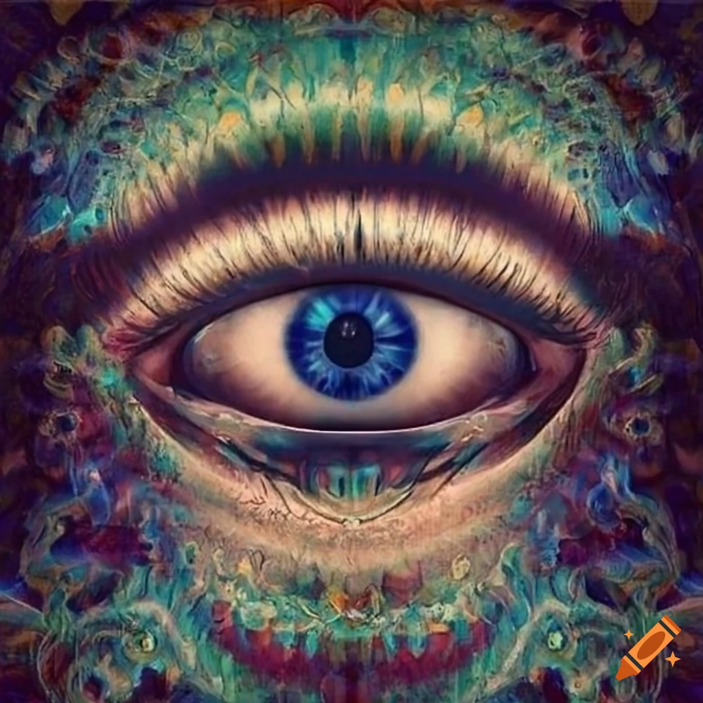 Abstract all-seeing eye