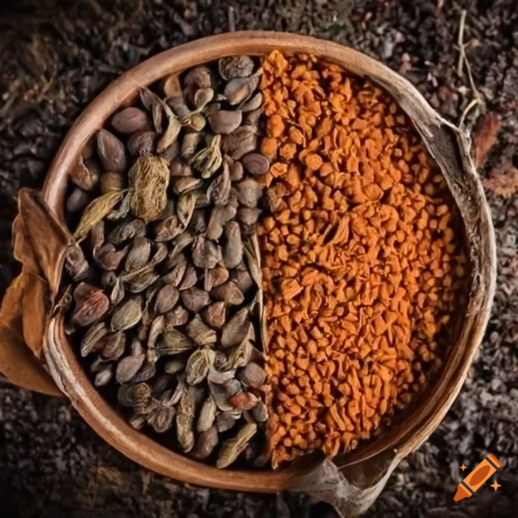 A closeup magazine quality shot of a traditional spices, insane details ...
