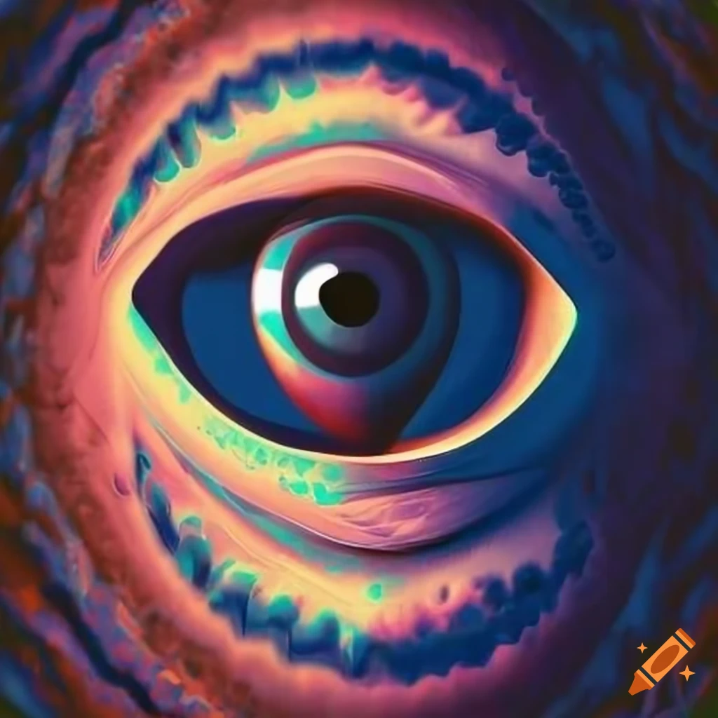 Abstract all-seeing eye on Craiyon