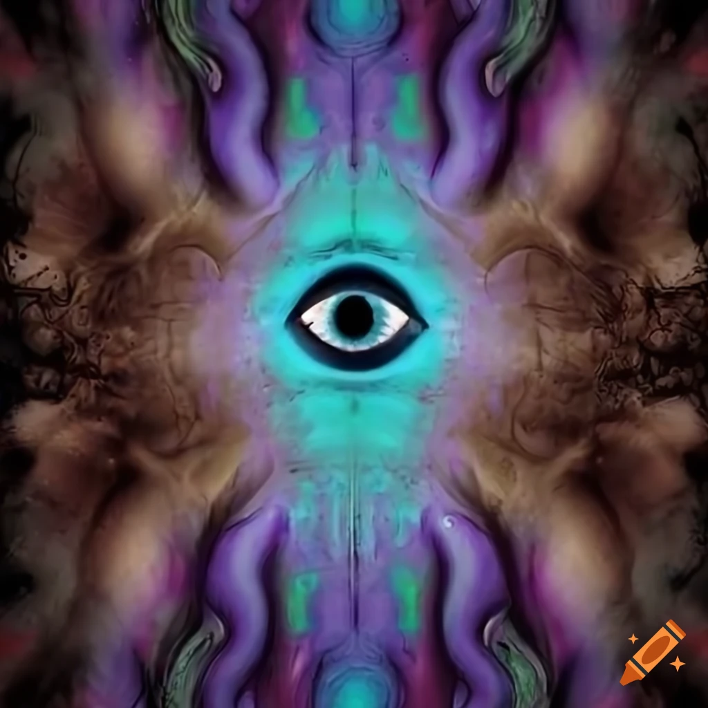 Abstract all-seeing eye