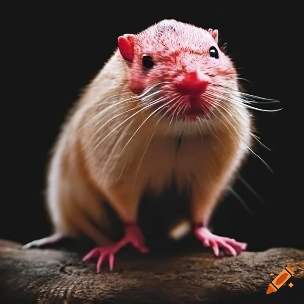 Bald rodent on Craiyon