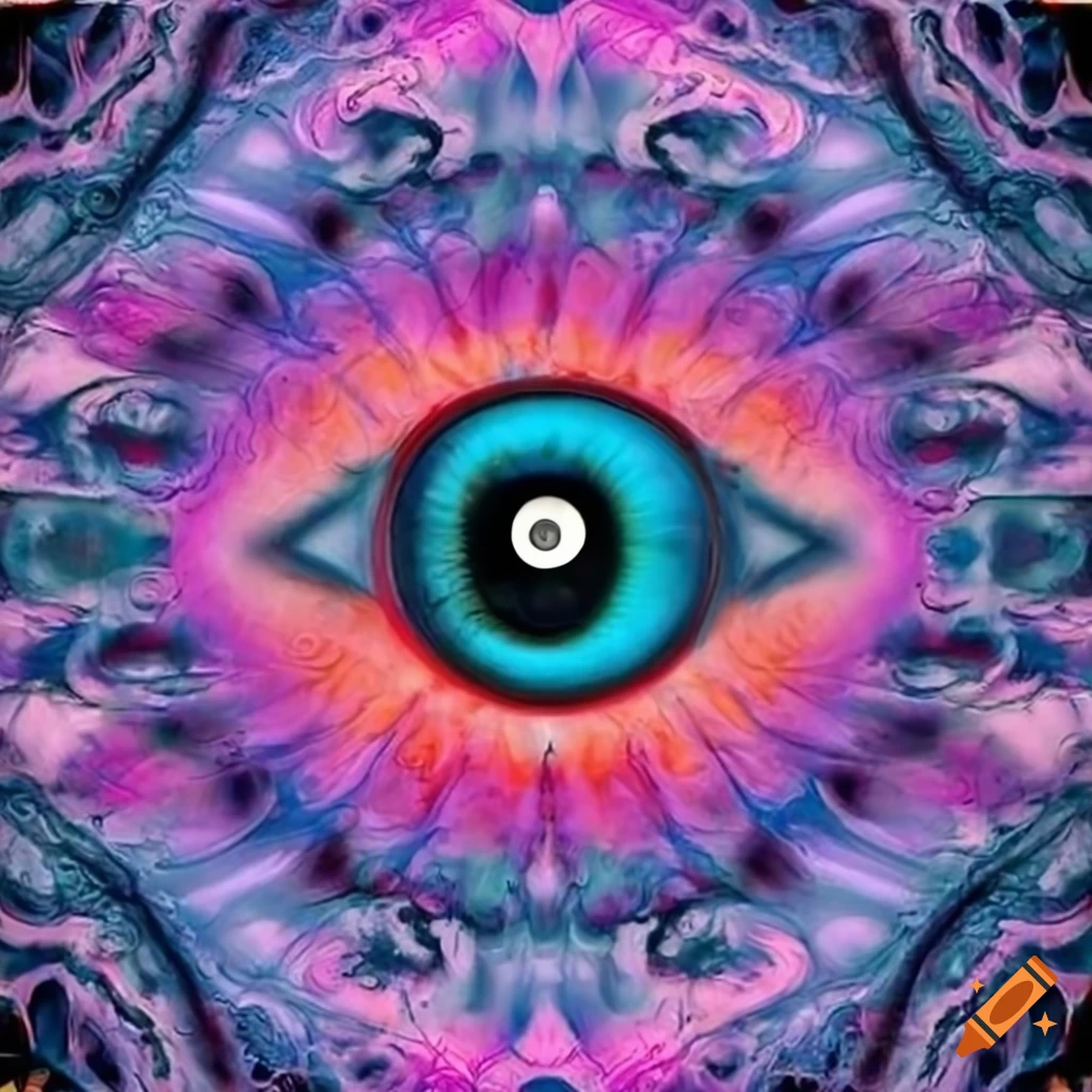 Abstract all-seeing eye