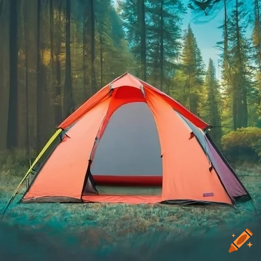 Camping-tent color full-size