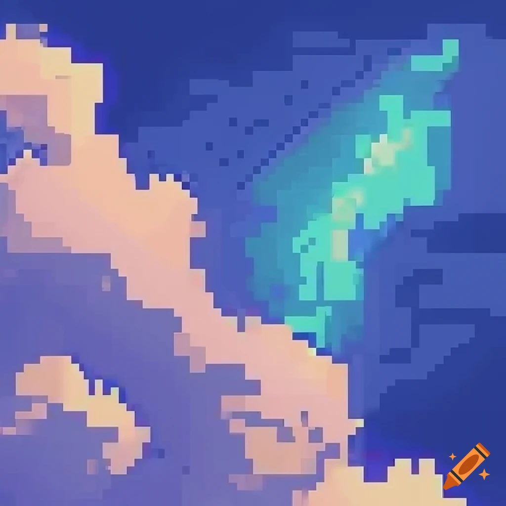 Pixelart cloud