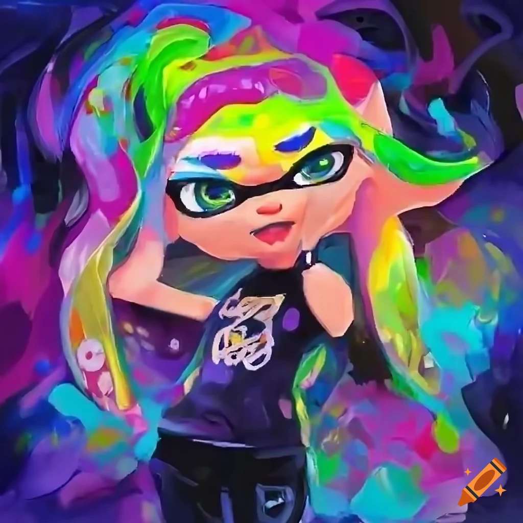 Octolings splatoon on Craiyon