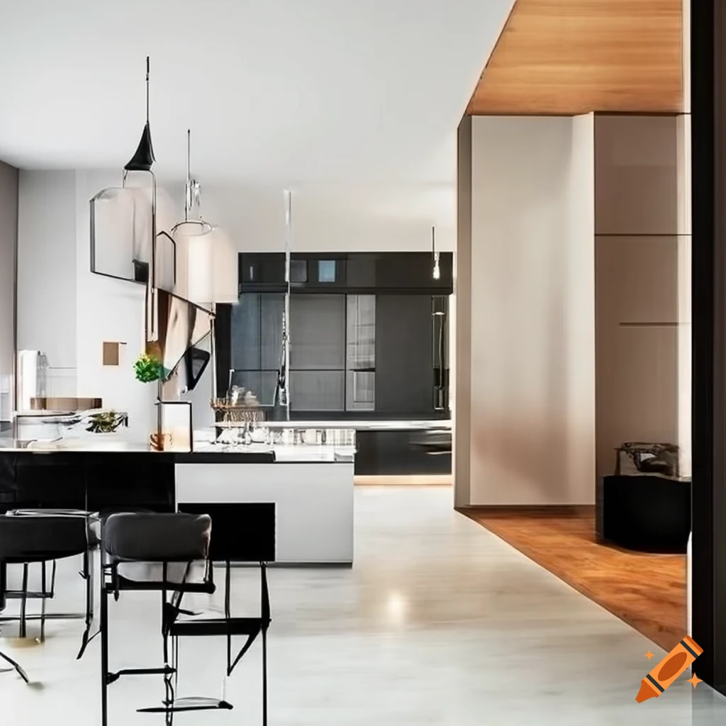 A super modern soho style interior design house. t