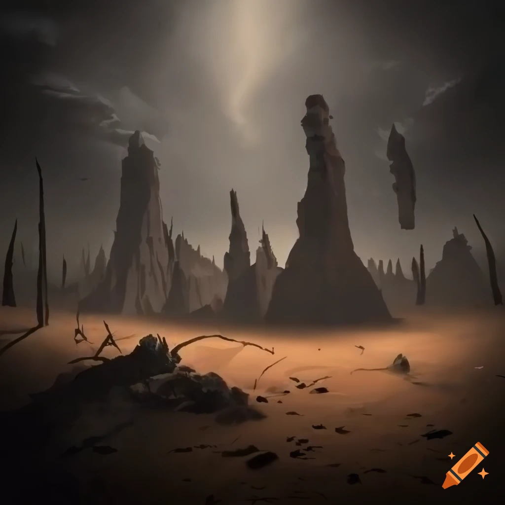 Dark Barren Wasteland