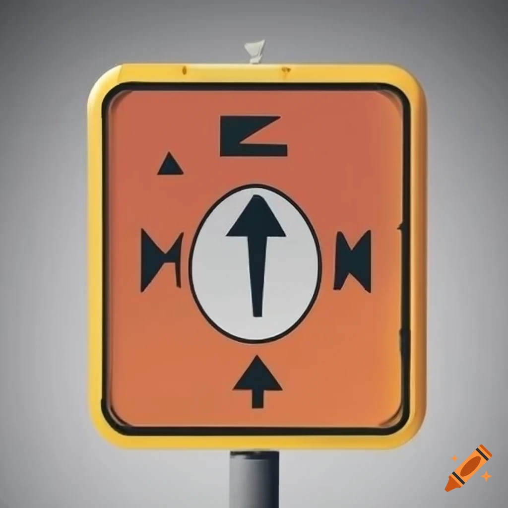 Written warning with signs, w signboard