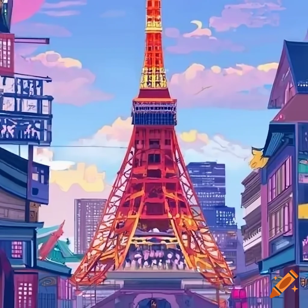 A joyful and energetic cartoon design showcasing the bustling streets ...