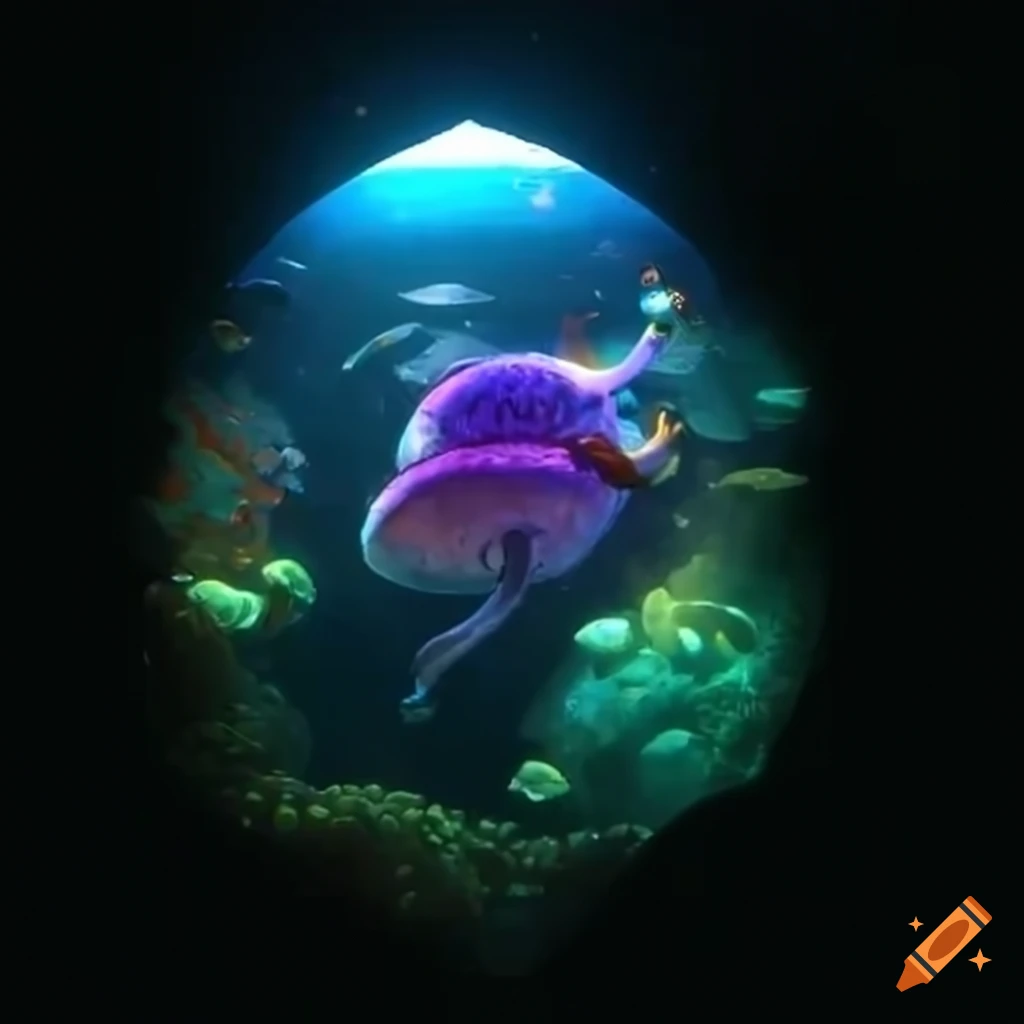 Gravity falls multiverse in an aquarium