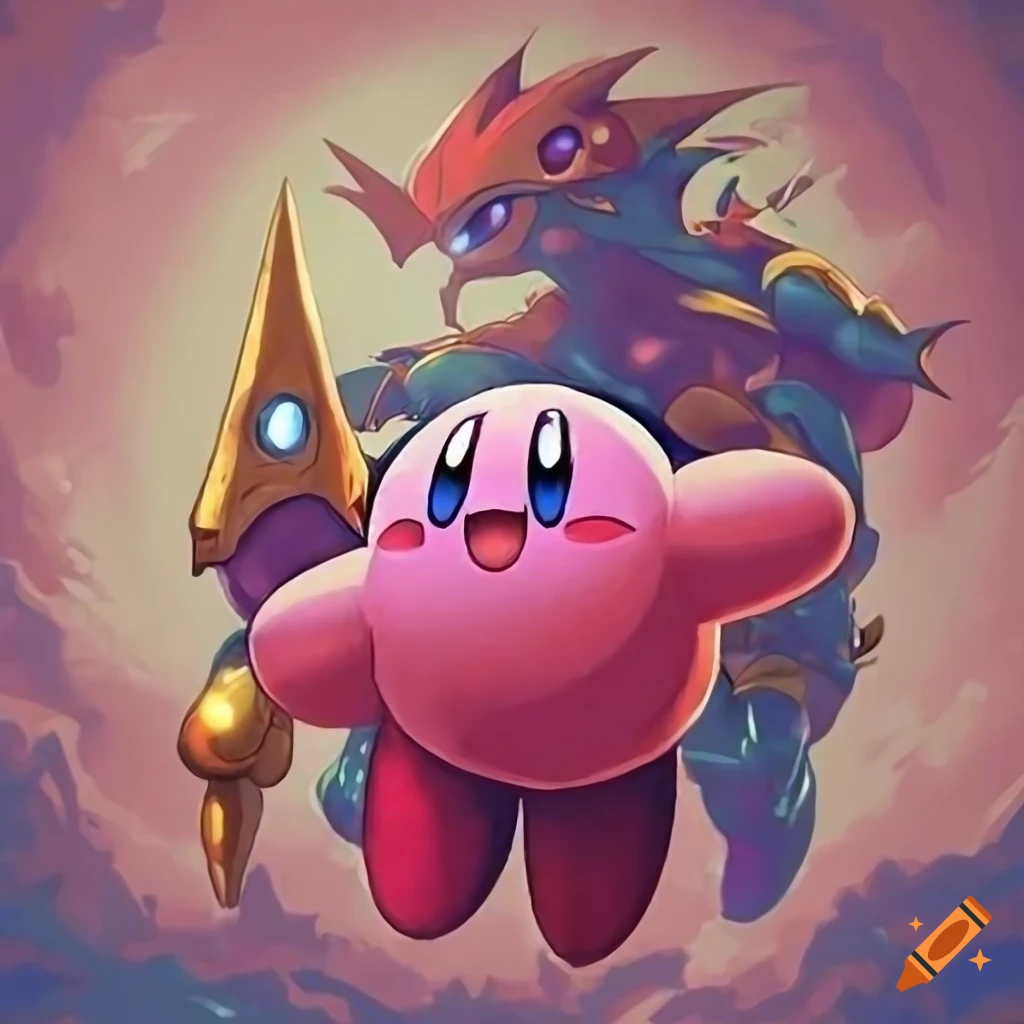 Kirby rpg game poster art