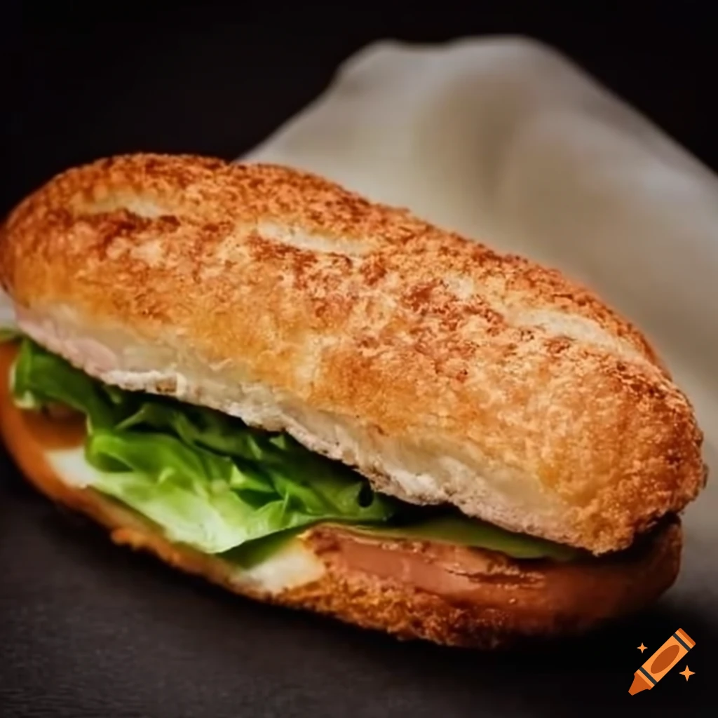 Breaded stick sandwich argentinian dish