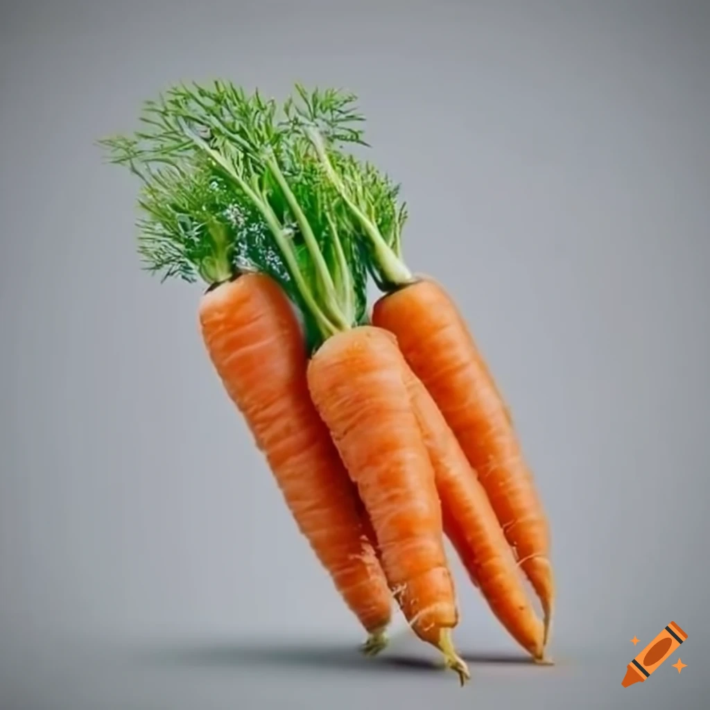 Fresh and beautiful miniature carrots