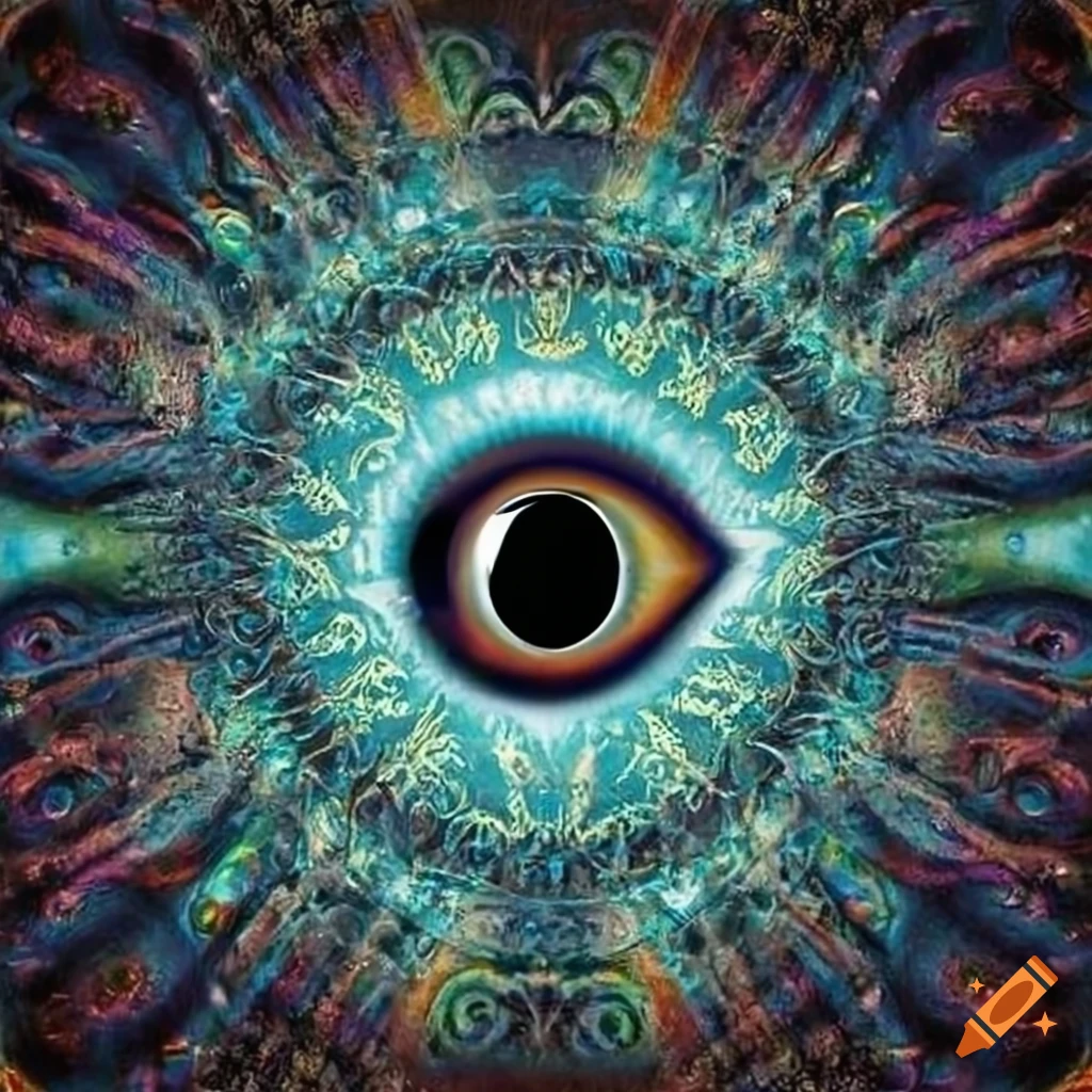 Abstract all-seeing eye