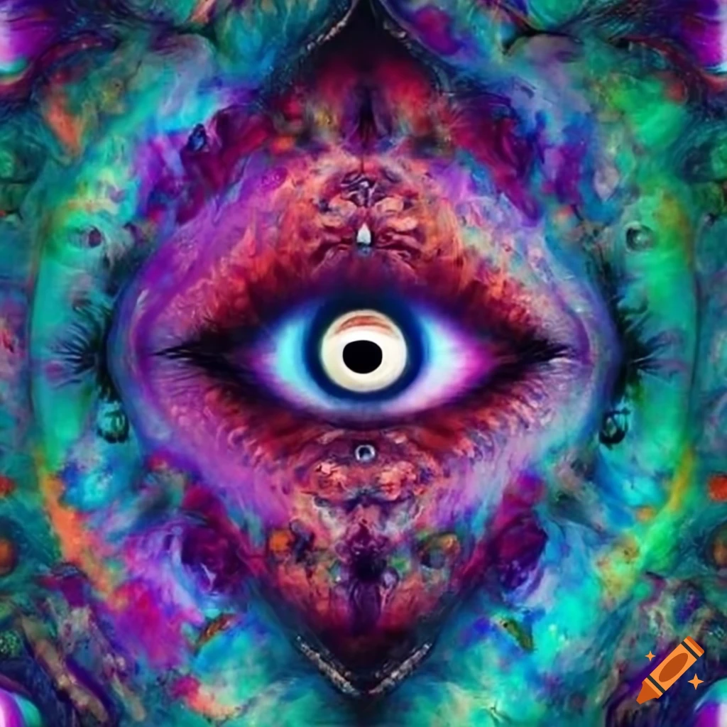 Abstract all-seeing eye