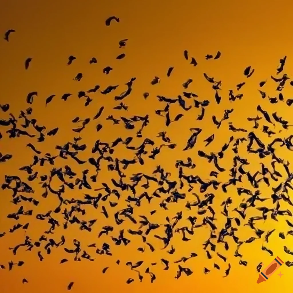 A flock of canaries on Craiyon