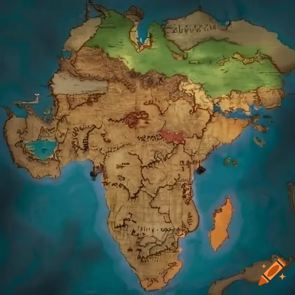 Create a Map of a fictional Kingdom in ancient India, as it has several ...