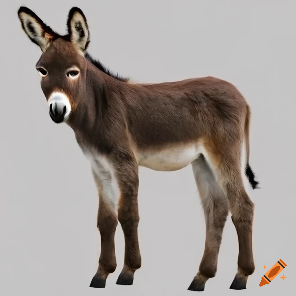 Young-donkey color full-size on Craiyon