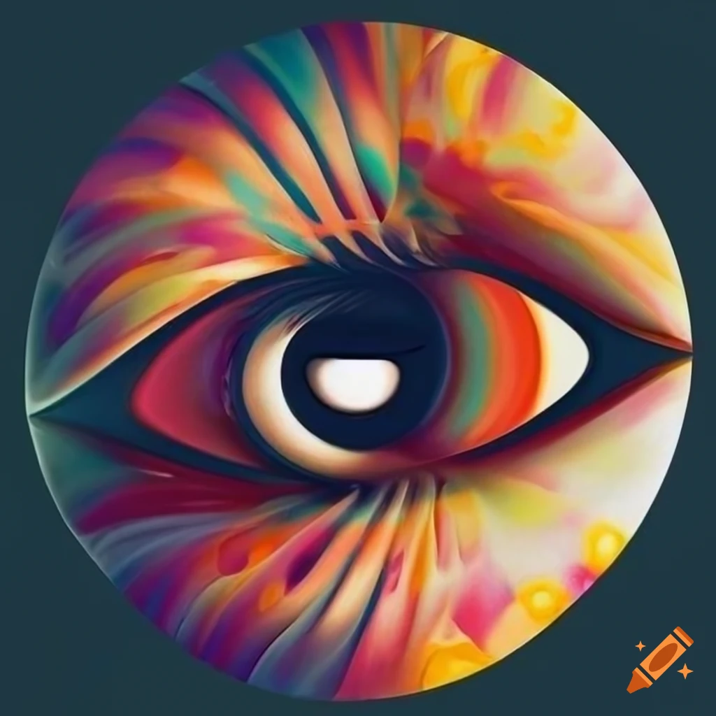 Abstract all-seeing eye