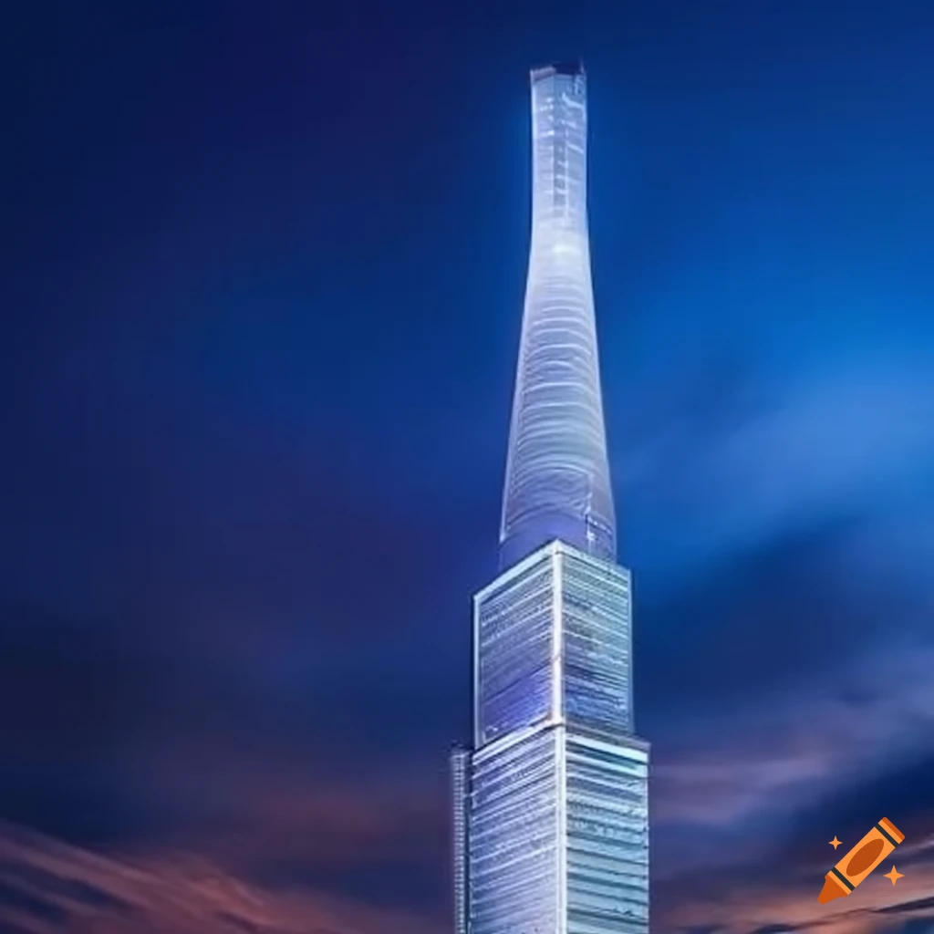 Tall thin high-tech tower with lots air vents