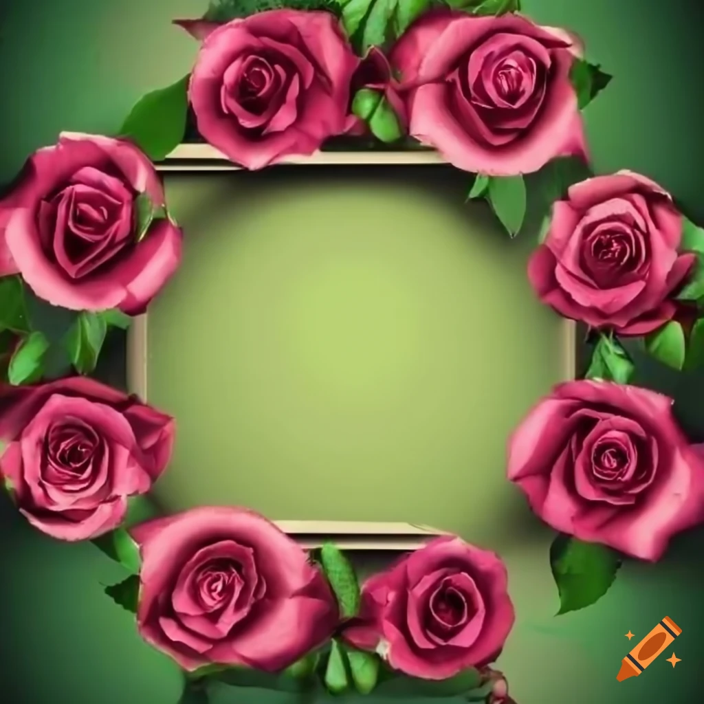 Rose Flower Photo Frame Wallpaper | Best Flower Site