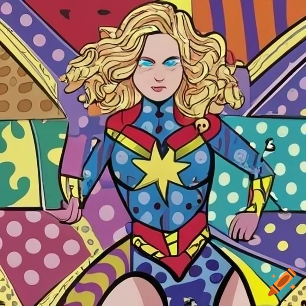 Captain marvel romero britto style