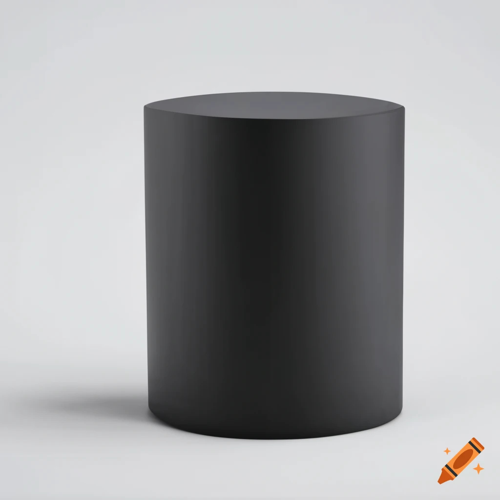 Dark object on pure white background