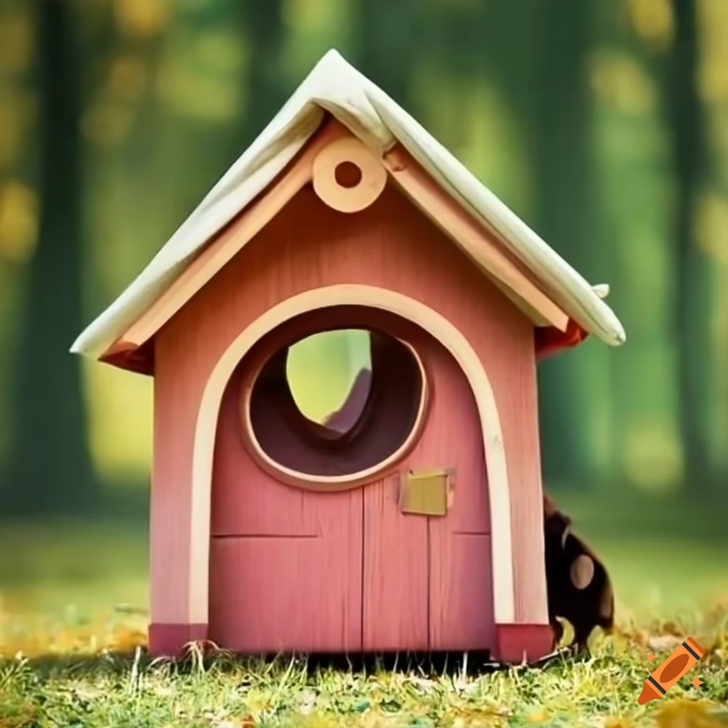 A whimsical dog house