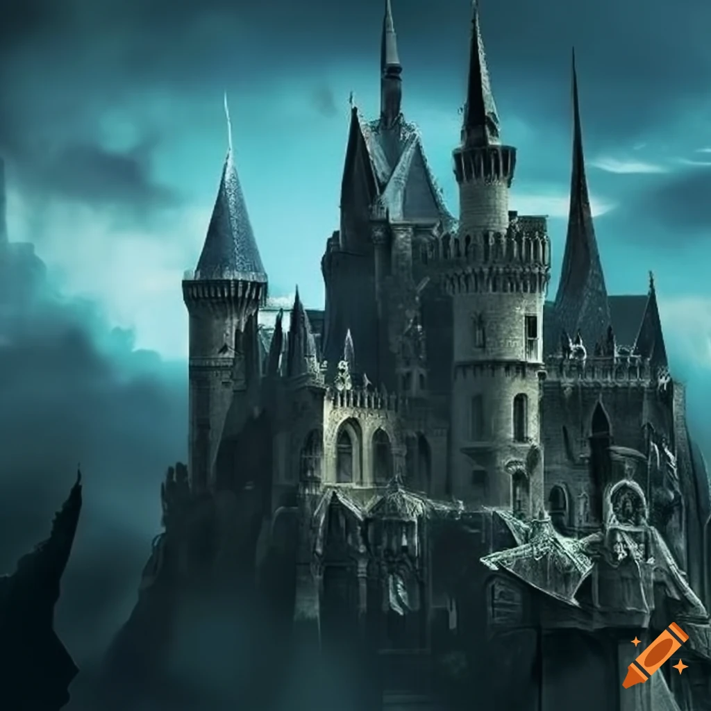 Gothic fantasy castle palace