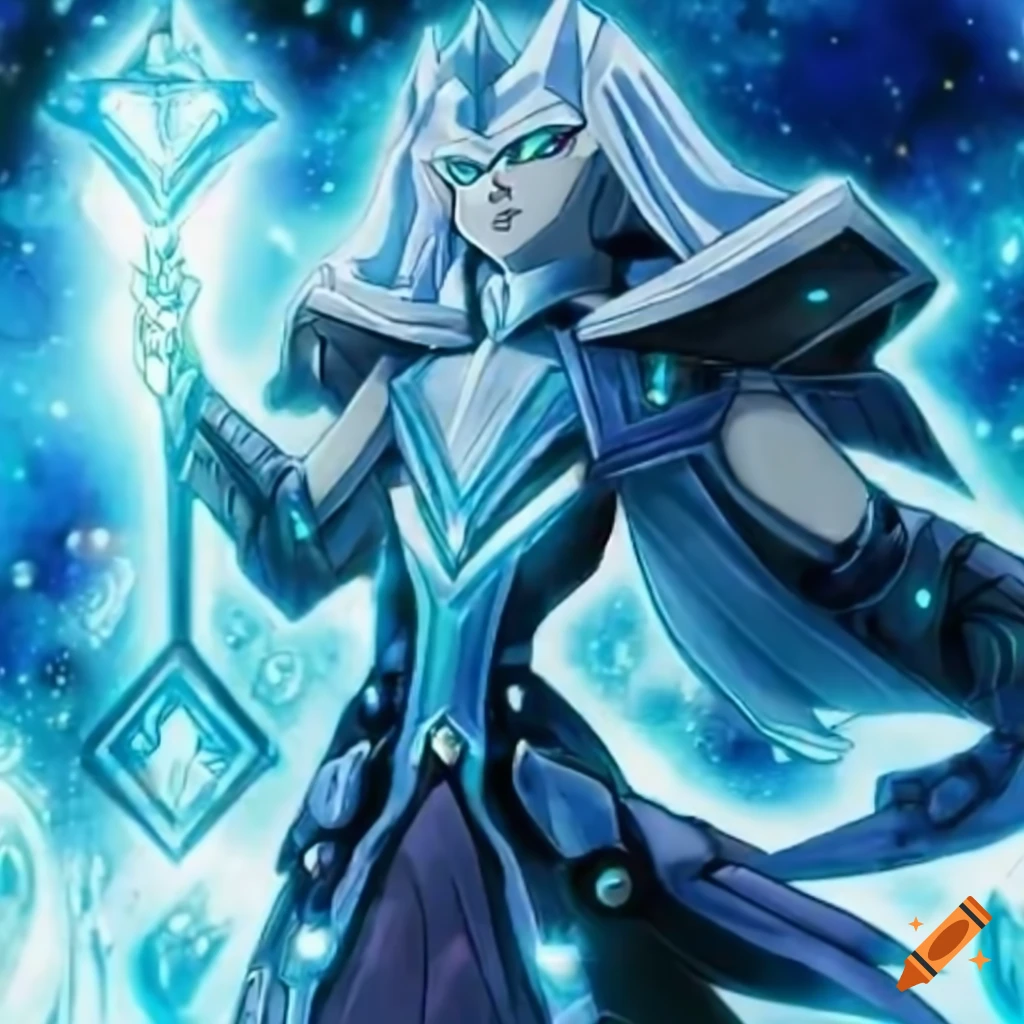 Yugioh card art, visas starfrost on Craiyon