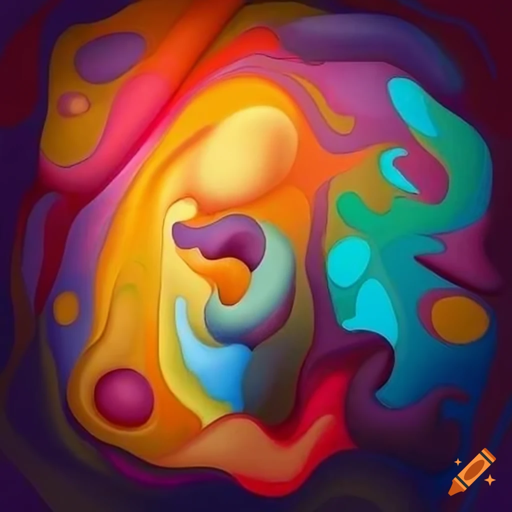 Magical abstract made of basic shapes on Craiyon