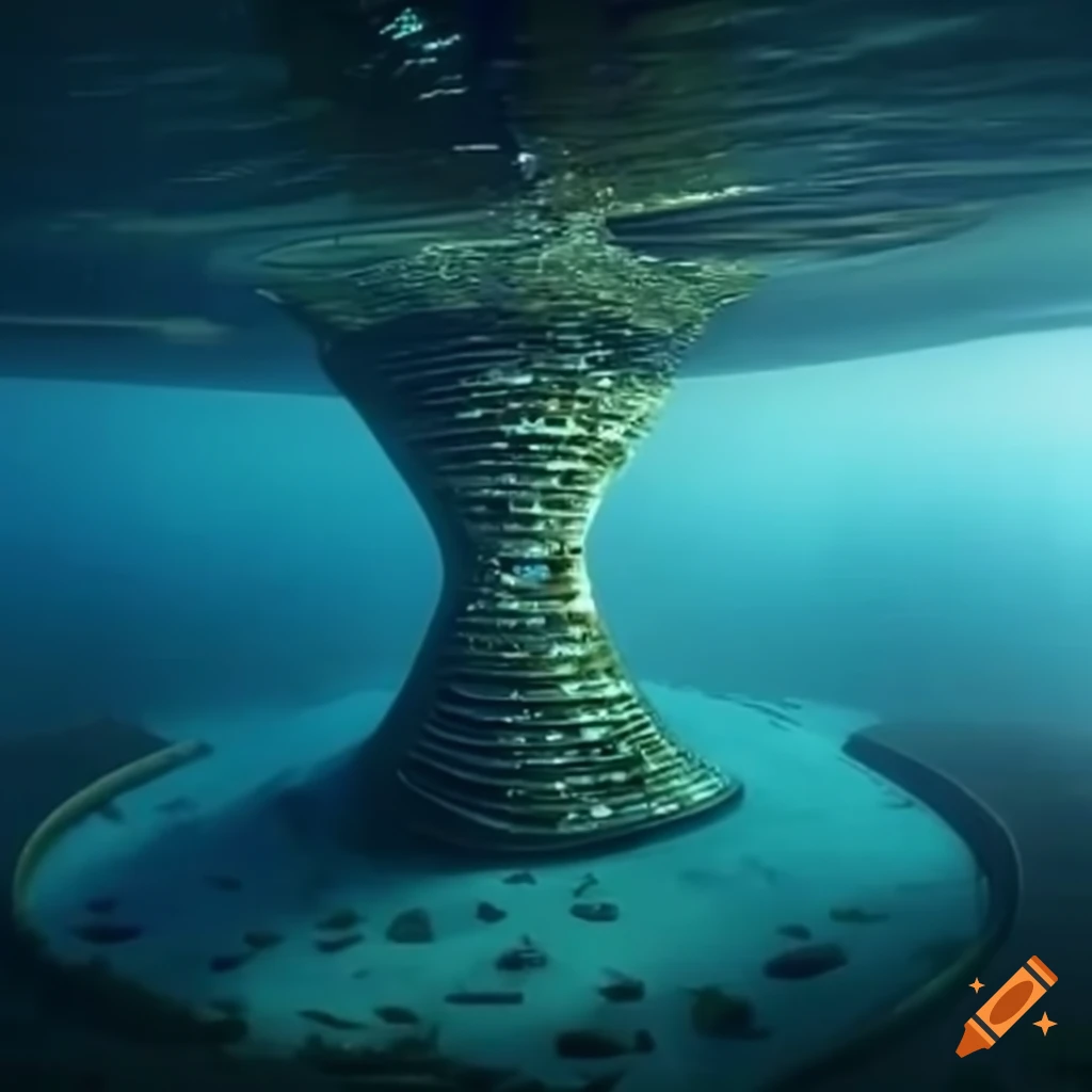 A futuristic multiple floor underwater structure to restore the ...