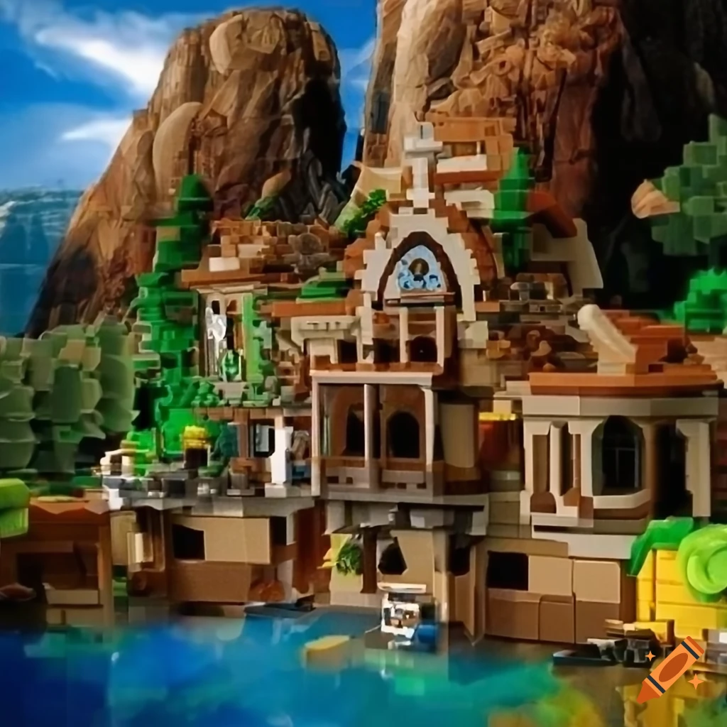 Lego rivendell on Craiyon