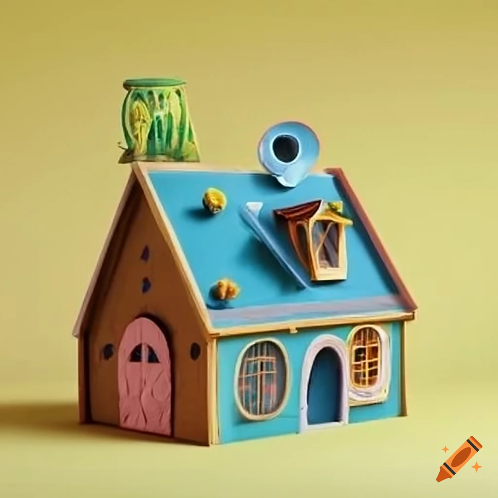 A whimsical dog house