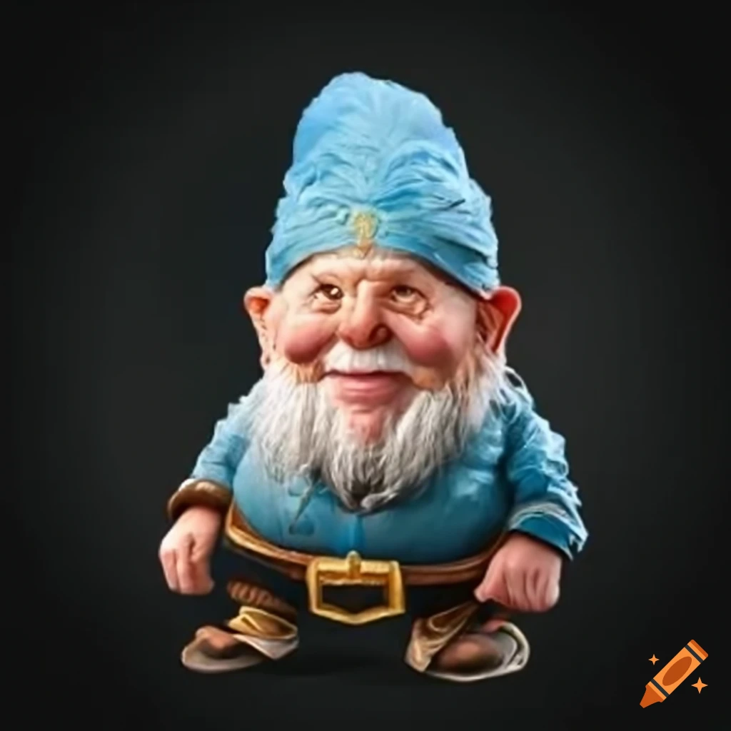 Create the photo of a funny, friendly dwarf