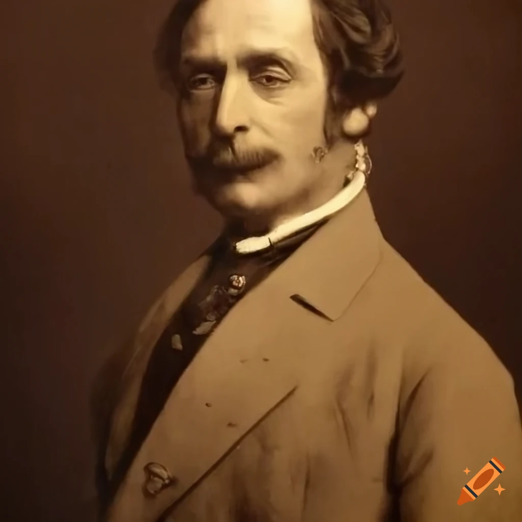 Painting of a french men of 1800