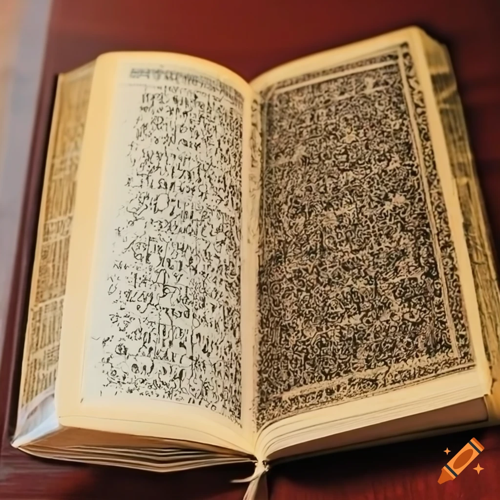 An open book on Craiyon