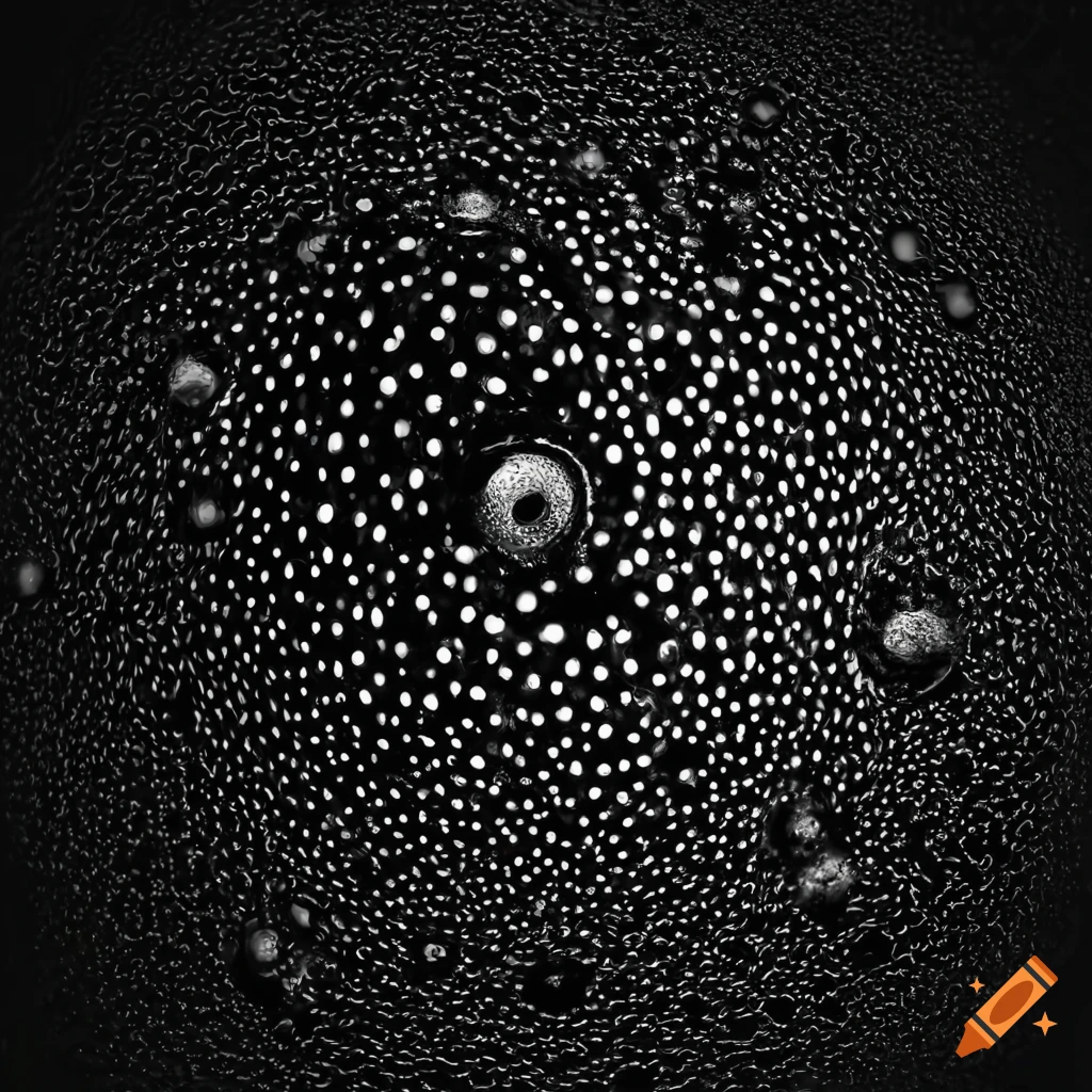 Water abstract dots monochrome on Craiyon