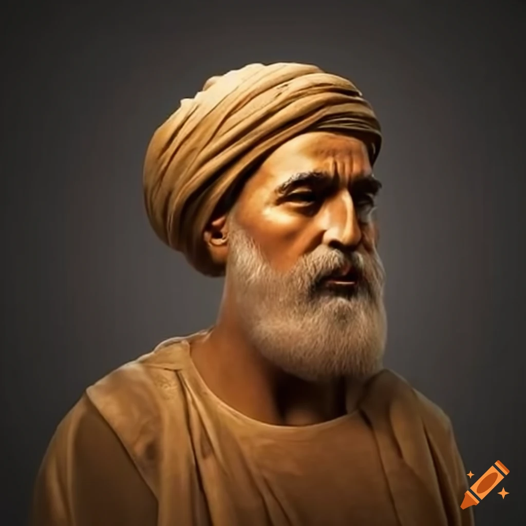 Cyrus, the king of Iran, next to Saadi, the Iranian poet on Craiyon