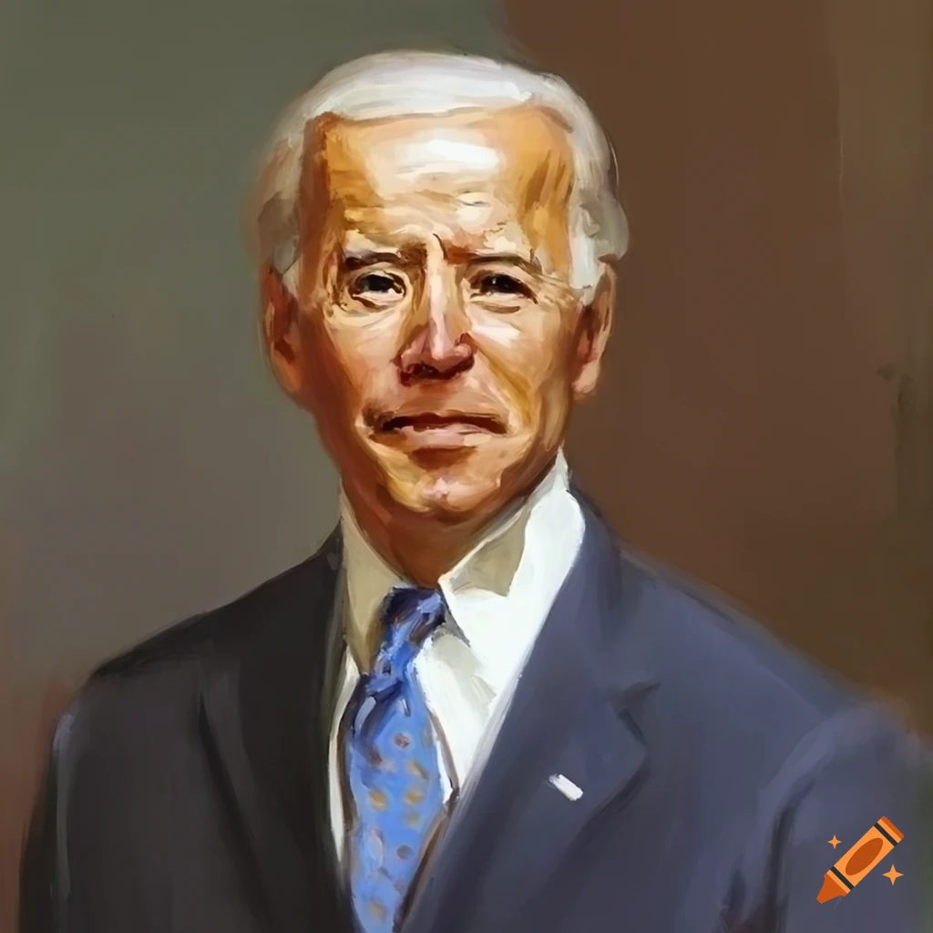 John singer sargent style oil painting of joe biden on Craiyon