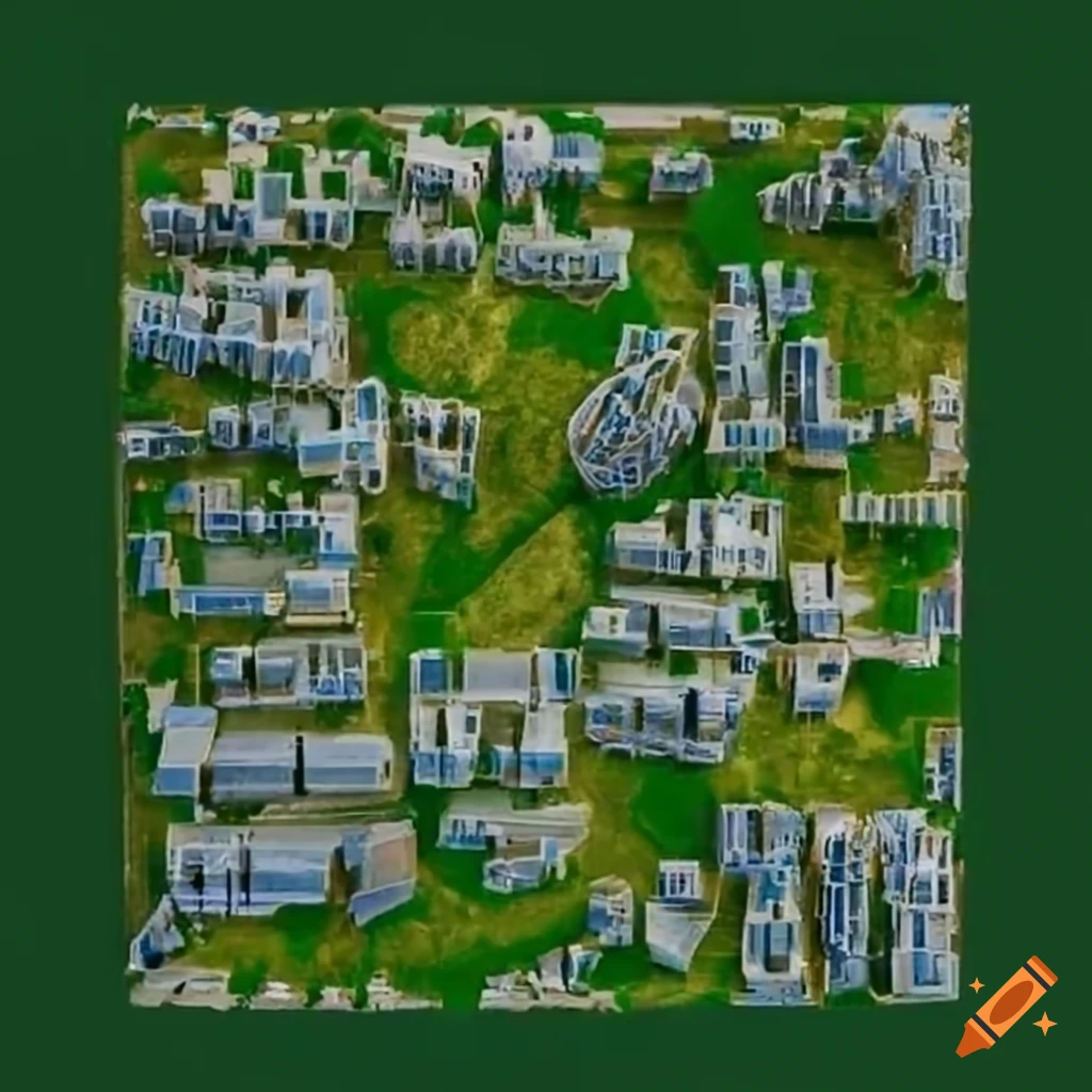 A conceptual urban model with elements that show a synergistic bond ...