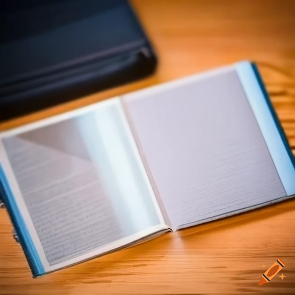 A modern e-book with translucent pages