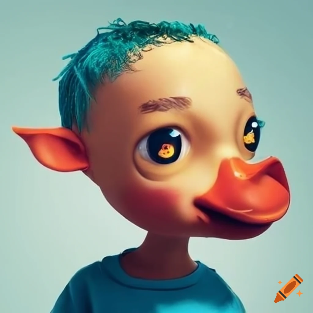 Duck child on Craiyon