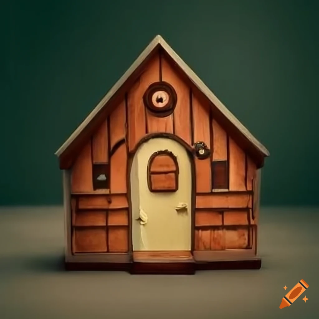 A whimsical dog house