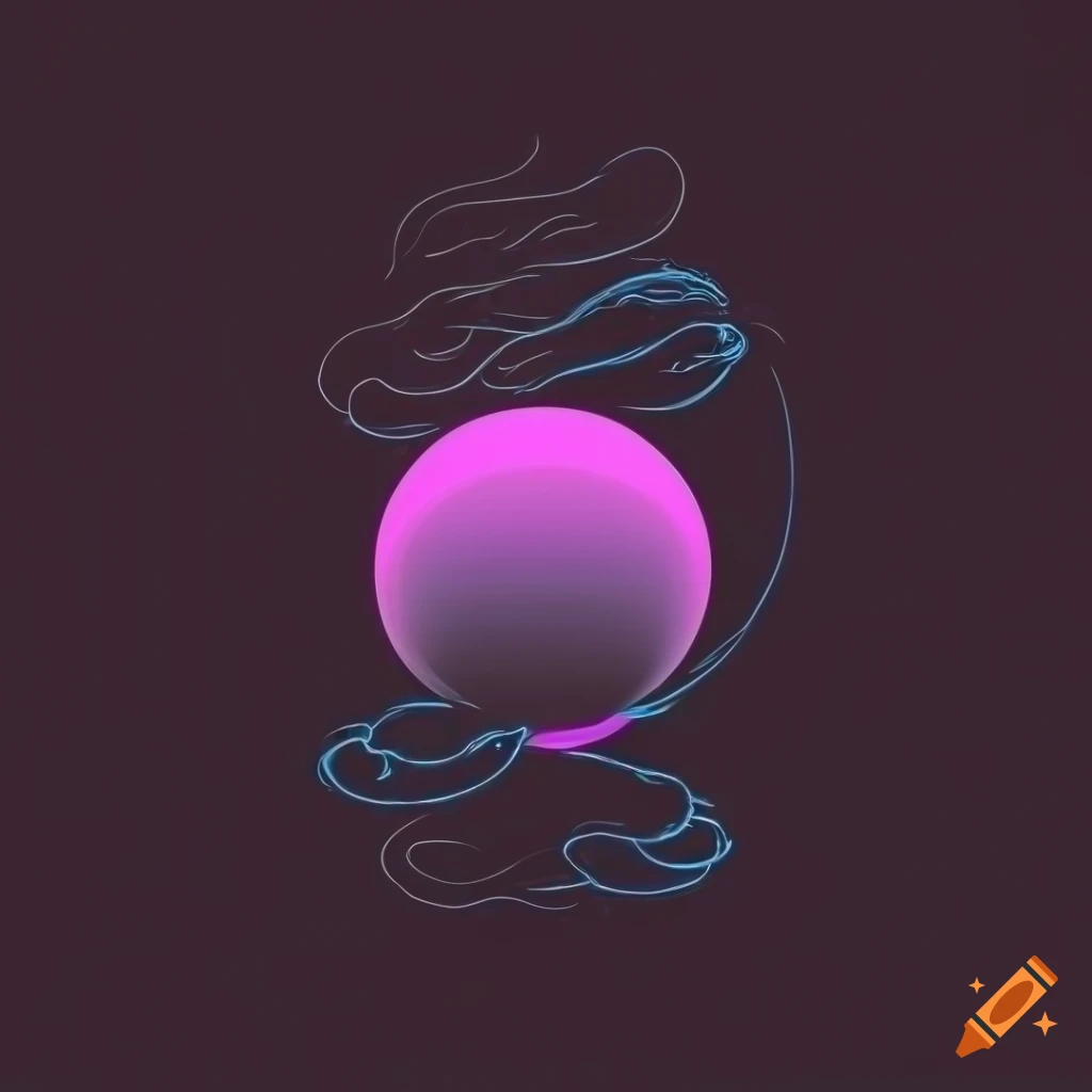 Graphic design logo saying "zen soul", black and white background ...