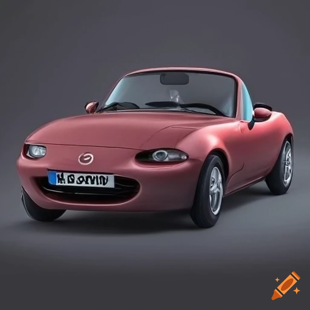 A realistic photo of the first generation mazda mx-5
