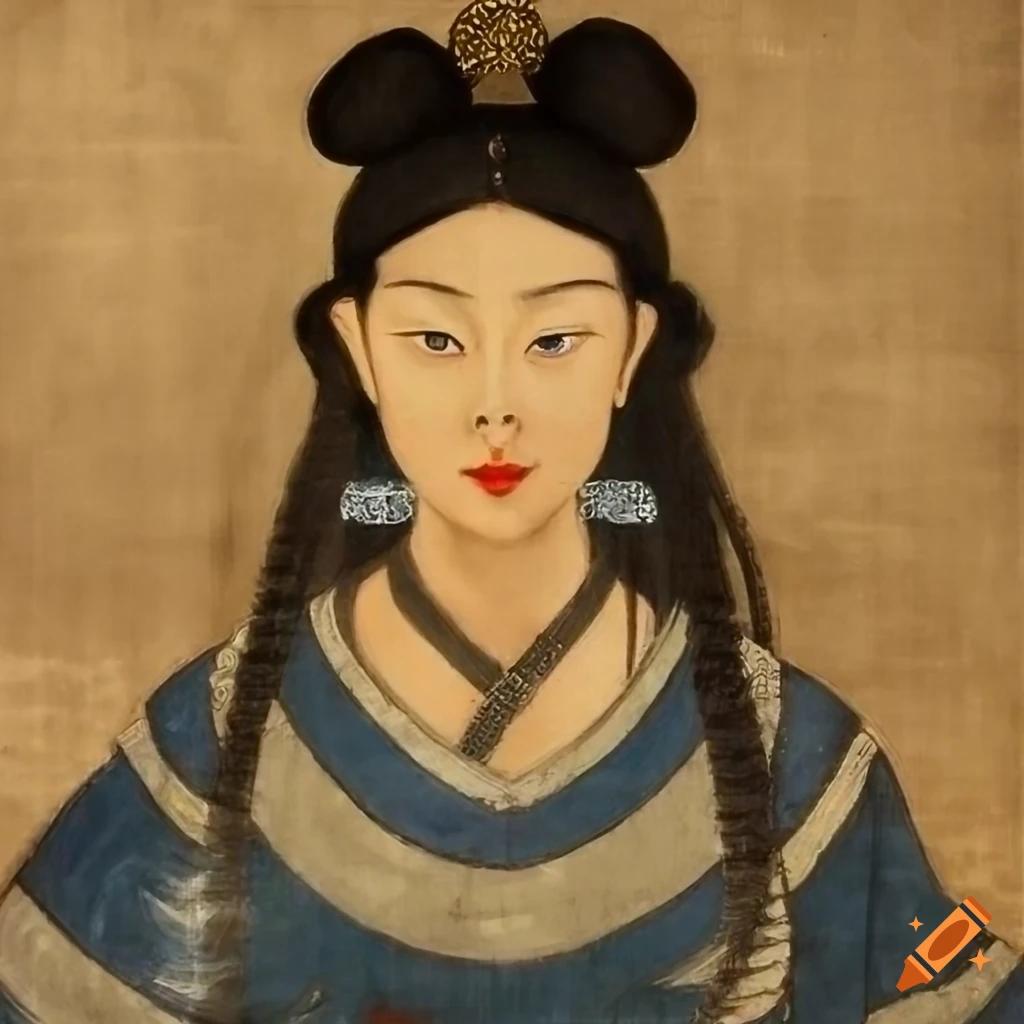 Portrait of katara from avatar: the last airbender, in the style of ...